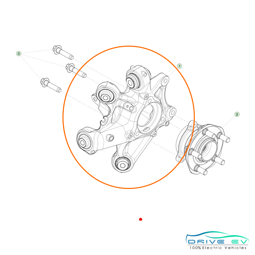 Tesla Model 3 Rear Knuckle Left Hand 1044411-00-G – Drive EV